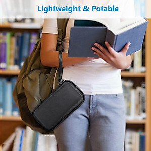 SKYREH Graphing Calculator Carrying Case for TI-84 Plus CE, Hard EVA Shockproof Protective Case for Texas Instruments TI-84 Plus CE/TI-83 Plus CE/TI-Nspire CX II CAS/Tl-Nspire-CX-ll (Black)