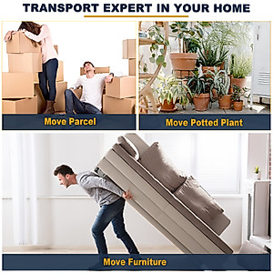 Upgraded Furniture Mover with Wheels, Craftforce Furniture Dolly & Furniture Lifter, Lockable & 360° Rotatable Steel Moving Tool for Moving Furniture Refrigerator Sofa Cabinet, 1763 lbs Capacity