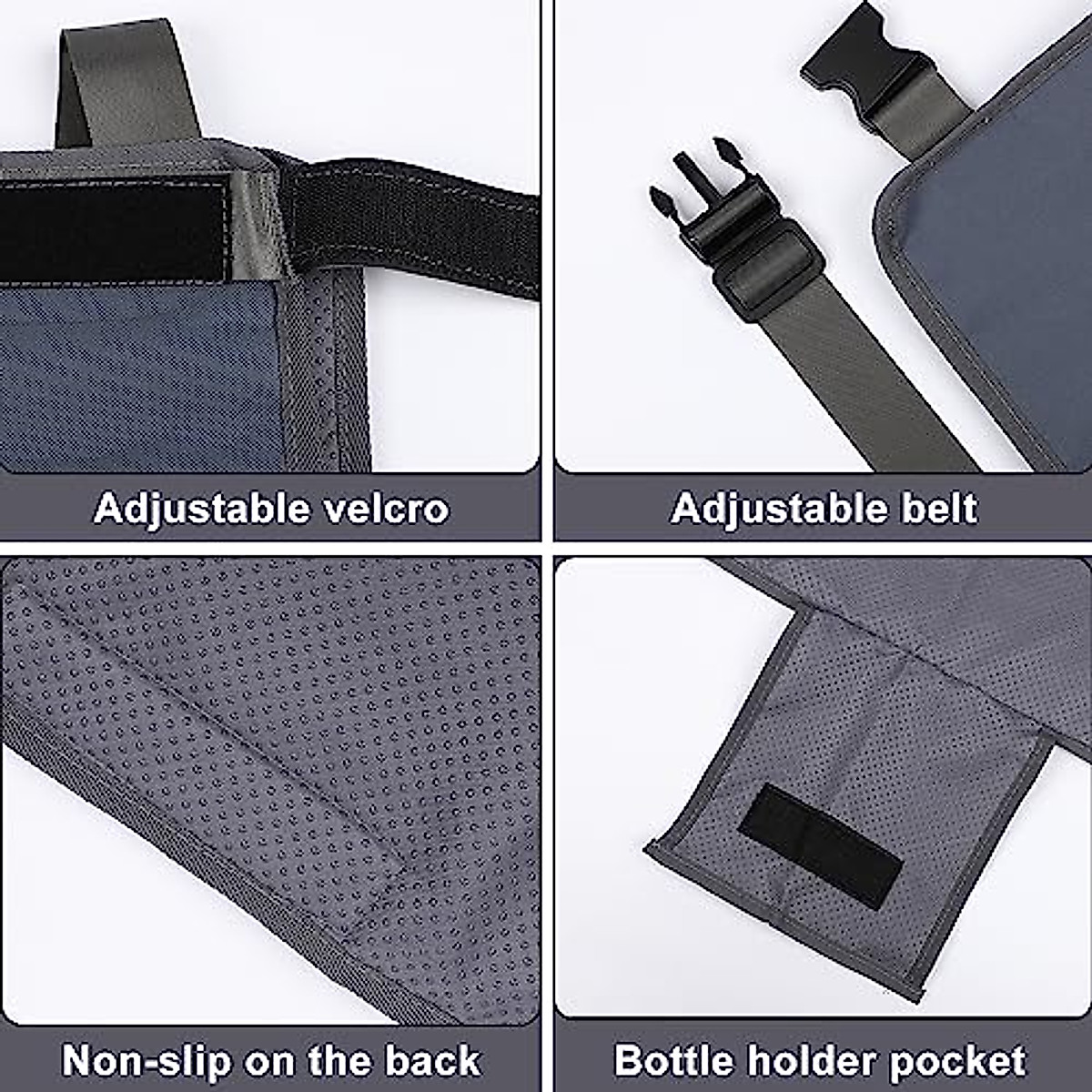 Kids Airplane Bed, Airplane Seat Extender for Kids Toddler Travel Bed Portable Waterproof Toddler Airplane Bed Airplane Travel Accessories for Kids (Gray)