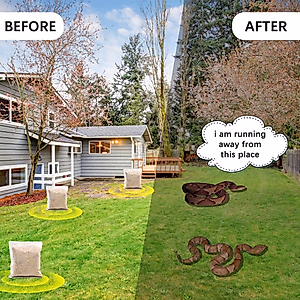 Pufado Snake Repellent for Yard Powerful, Outdoor Snake Away Repellent, Snakes Repellents for Outdoor Pet Safe, Yard Snake Out Repellant Effectively, Snake Repellant Outdoor and Home-8 Pouches