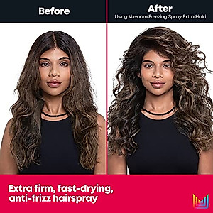 MATRIX Vavoom Extra Hold Freezing Spray | Volumizing & Texturizing Hair Spray With Firm Hold | Prevents Frizz | Hairspray For All Hair Types