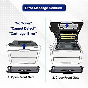 TN227 High Yield Toner Cartridge Compatible for Brother TN 227 TN-227BK for HL-L3270CDW HL-L3210CW HL-L3230CDW HL-L3230CDN HL-L3290CDW MFC-L3710CW MFC-L3750CDW MFC-L3770CDW Printer (1-Pack, Black)