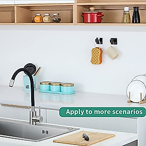 Taucent Bath Towel Hook, Matte Black Robe Hook for Bathroom Wall Mounted Heavy Duty Hook 304 Stainless Steel Robe Hooks for Bathroom Kitchen(2 Pack)