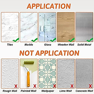 MAYKI Adhesive Hook Strip 4 Packs, Transparent Strong Sticky Adhesive Strips for Shower Caddy, Kitchen Racks, Bathroom Storage Shelves