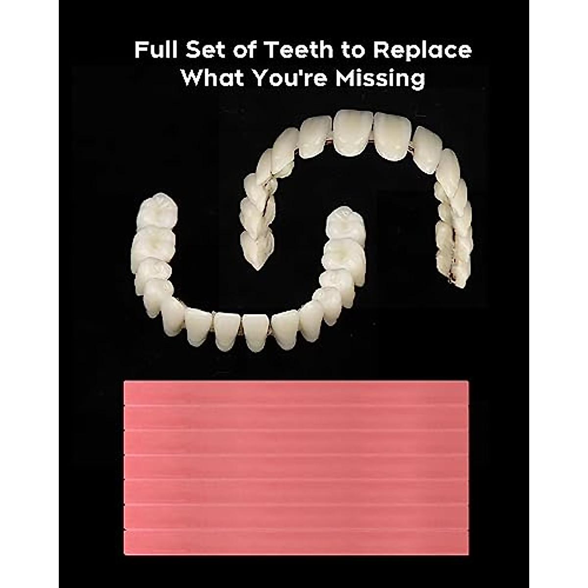 Dentures DIY Kit, Create Your Perfect Smile at Home: DIY Denture Fake Teeth Kit - Easy, Affordable, and Customizable Denture Solution
