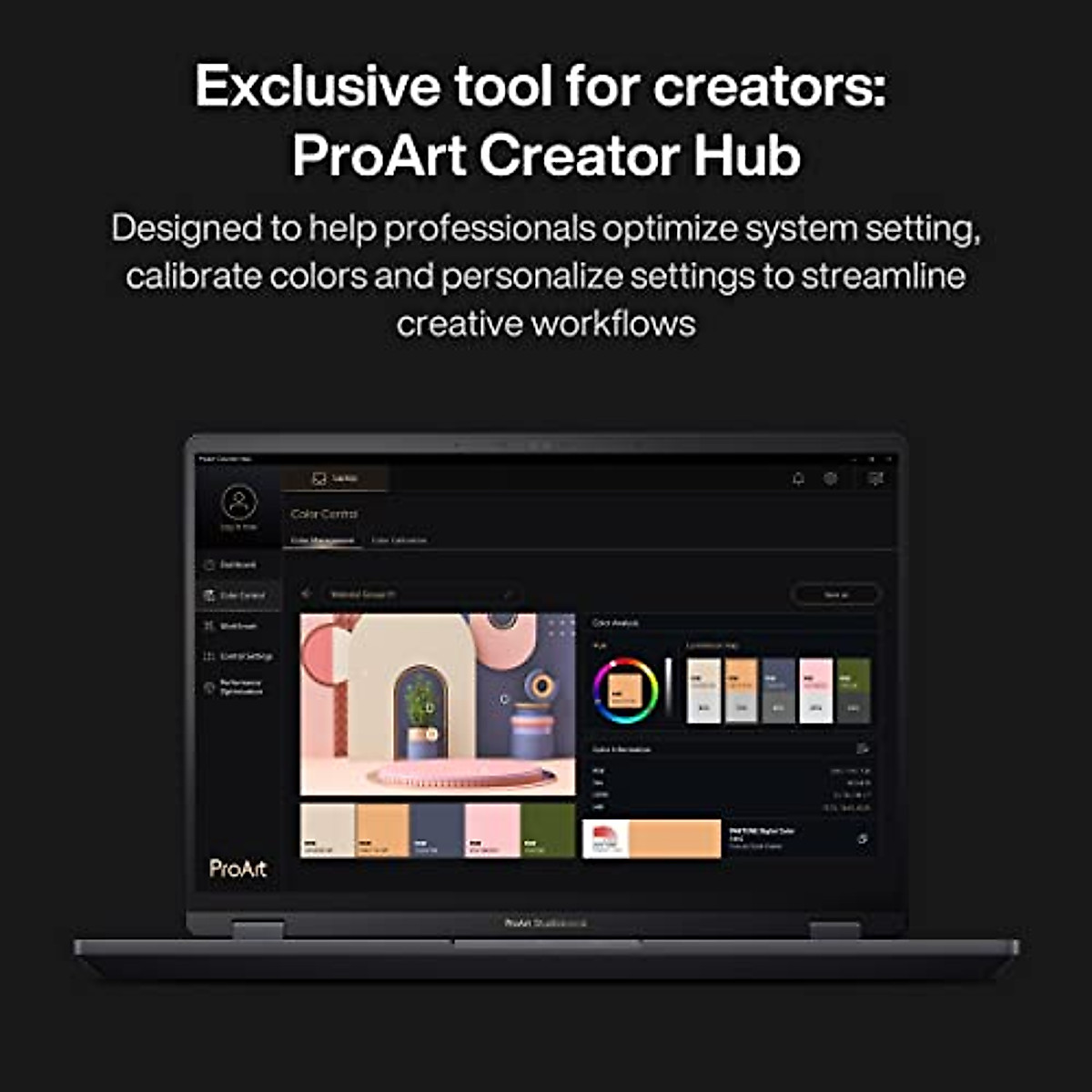 ASUS 2023 ProArt StudioBook 16 OLED Laptop, 16” 3.2K OLED Touch Display, Intel Core i9-13980HX CPU, Nvidia GeForce RTX 4060 GPU, 16GB DDR5 RAM, 1TB SSD, Windows 11 Home, H7604JV-PS94T, Mineral Black
