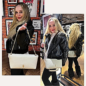 ZuTrenD Women's Aron Shoulder Bag for Women Crossbody Bags for Women Vegan Leather Handbag Purse (Beige)