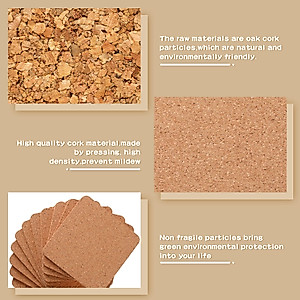 Square Cork Trivets 4 x 4 x 0.2 Inch Cork Coasters for Drinks Absorbent Cork Plant Coasters Pot Trivets Natural Bar Coasters Kitchen Pads Drink Coasters Set for Table Dishes Plate(120 Pcs)