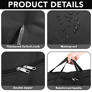 Dntorx 4 Pack 120L Large Storage Bags, Extra Large Moving Bags with Zips for Moving House Storage Clothes Bedding Comforter Quilt Blankets Waterproof Jumbo Storage Bags Moving Totes