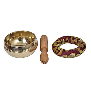 Dharma Store - Tibetan Meditation Singing Bowl - With Mallet & Silk Cushion