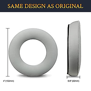 SOULWIT Cooling Gel Ear Pads Cushions for Beyerdynamic DT770/Pro DT880/Pro DT 990/Pro, Earpads for DT440/DT550/DT790/DT797/DT831/DT860/T70/T90/T5P/MMX300/TYGR 300R/HS200/HS400/HS800/RSX700 - Silver