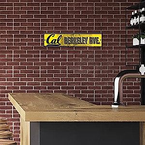 Rico Industries NCAA Rico Industries 16-Inch Plastic Street Sign Décor, California Golden Bears