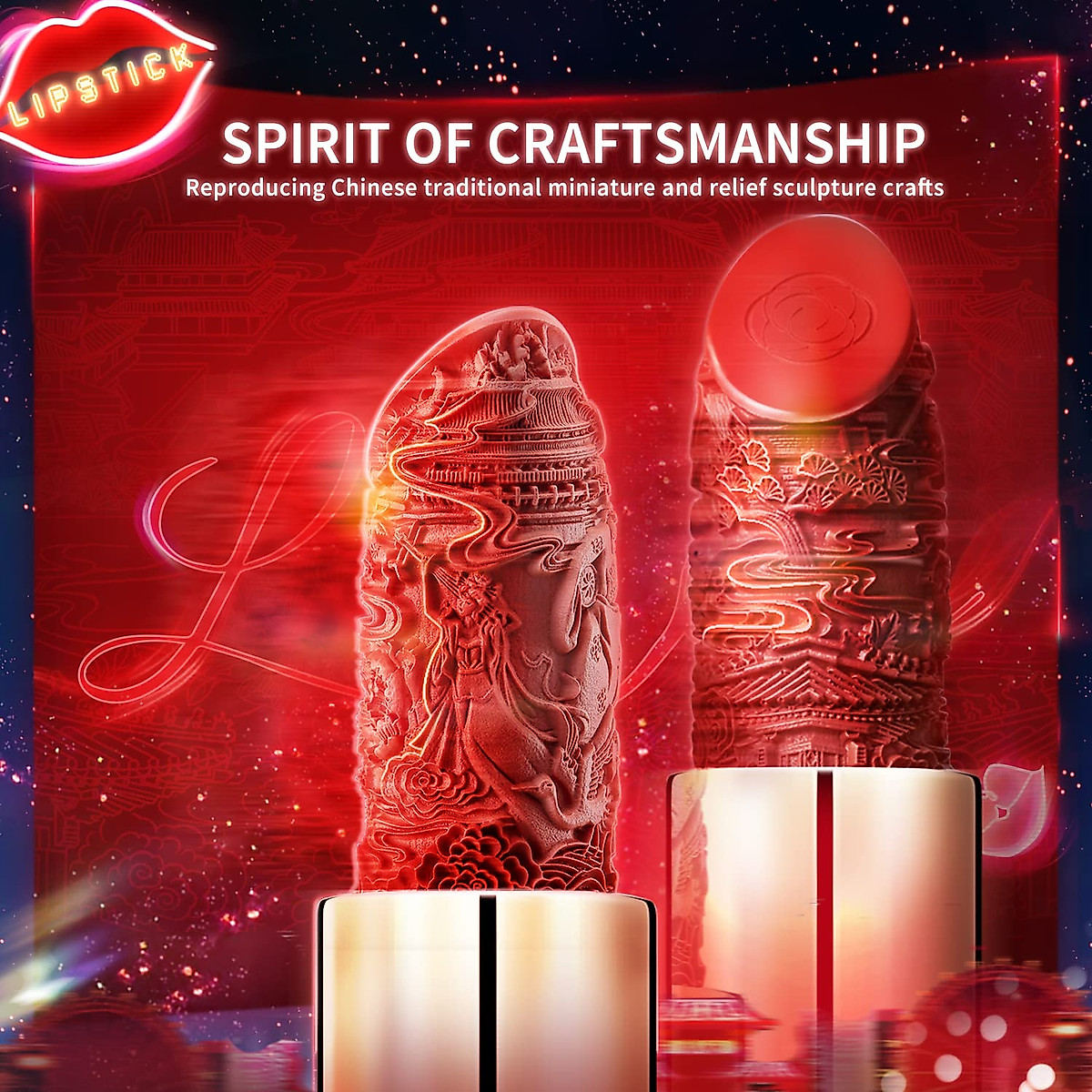 Catkin Moist Lipstick Hydrating High Impact Color Infused with Vitamin E and Avocado Oil Smooth Soft Texture Long Lasting Red Glow Finish 130