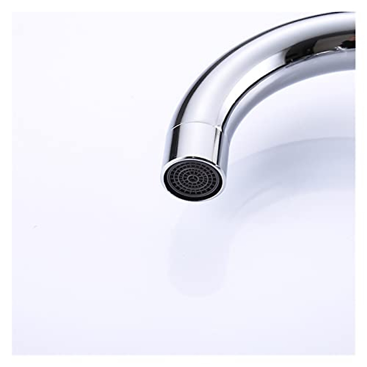 PLKXSEYUJ Kitchen revolving Sink Faucet Bathroom Basin Single Hole Double Handle Deck Mounted Faucet Bathtub Cold and hot Water Mixing