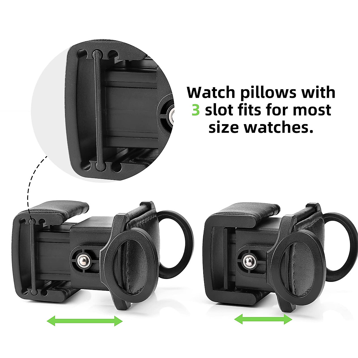 Vlando Automatic Double Watch Winder - Watch Winder Box with Men Jewelry Organizer Tray, Japanese Quiet Motor, LED Light, Adjustable Watch Pillows - Red