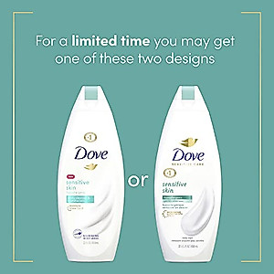 Dove Hypoallergenic Body Wash To Moisturize Sensitive Skin Body Wash For Sensitive Skin Sulfate and Paraben Free, 22 Fl Oz (Pack of 4)