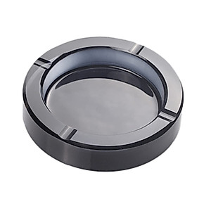 Sizikato 4-Inch Colored Crystal Glass Ashtray