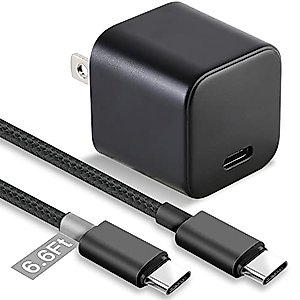 15W USB-C Fast Charger with 6.6Ft USB-C Cable for New Fire HD 8,8Plus,10,10Plus,Kids,Kids Pro,Max 11 Tablet(2020-2023 Release), Kindle Paperwhite(11th Gen), New Kindle(11th Gen) eReaders