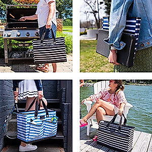 SCOUT BJ Bag - Large, Utility Tote Bag for Women, Nurses, Teachers and Moms with Zipper & 4 Exterior Pockets for Organizing