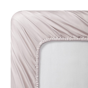 Vera Wang - Queen Sheet Set, Luxury Sateen Cotton Bedding, 800 Thread Count, Soft & Smooth Home Decor (Rose Quartz, Queen)