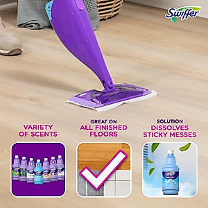 Swiffer WetJet Multi-Purpose Floor Cleaner Solution with Febreze Refill, Lavender Vanilla and Comfort Scent, 1.25 Liter (Pack of 2)