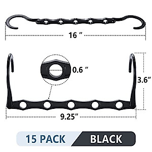 15-Pack-Space-Saving-Hangers Black-Plastic-Clothes-Hangers for Heavy Clothes, Magic-Space-Saving-Hangers College Dorm Room Essentials, Wardrobe Clothes Organizer and Storage