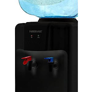 Farberware FW-WD219 Freestanding Hot and Cold Water Cooler Dispenser, Countertop Black