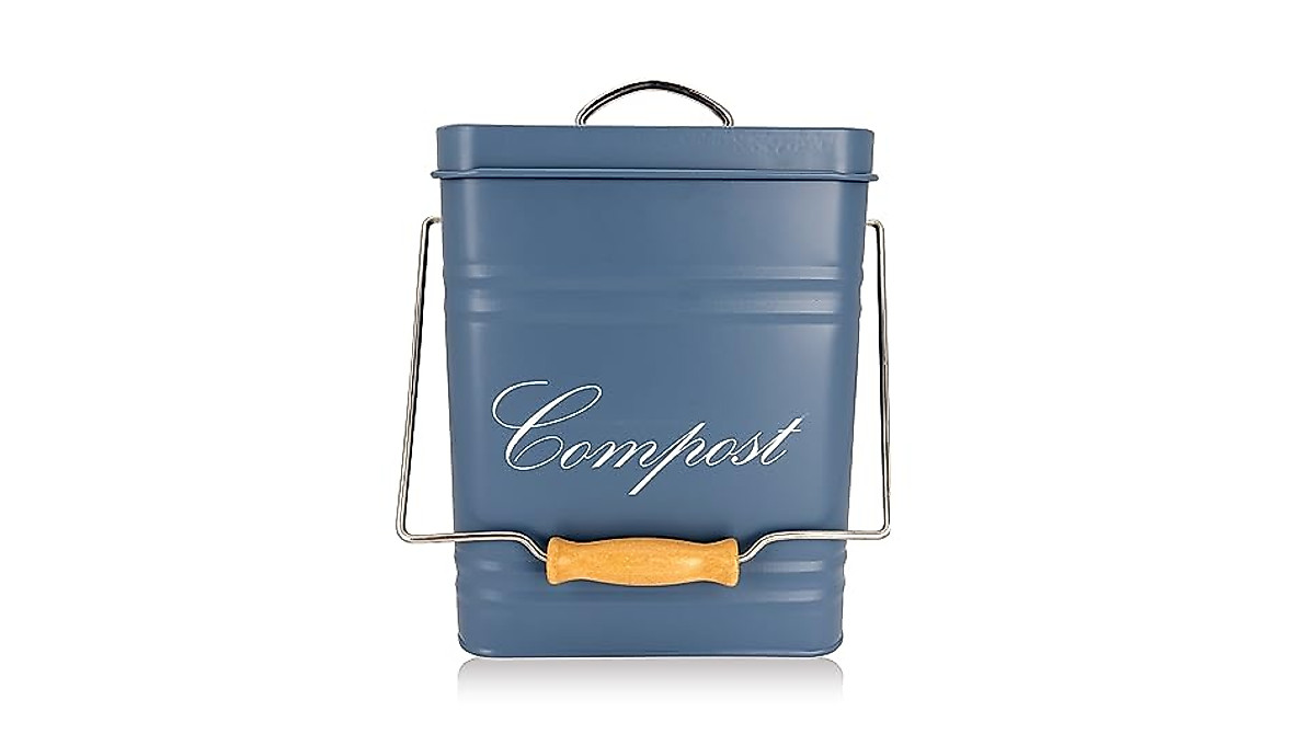 Stylish Countertop Compost Bin - Eco-Friendly & Durable