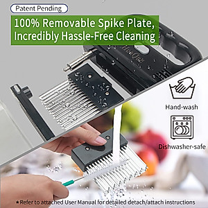 HuaQue Meat Tenderizer Tool, Detachable 48-Blade Stainless Steel Steak Tenderizer Needles for Tenderizing Beef/Chicken/Pork, Dishwasher Safe, Cleaning Brush/User Manual/Recipe Ebook (PDF) Included