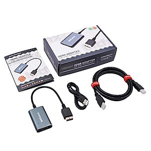 HDMI Adapter for PS2, HDMI Converter with RGB/YPbPr Switch for Sony Playstation 2 Game Console