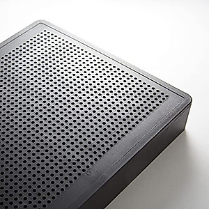 Urban Lifestyle DIY Peg Board Letter Message Box 11.8" x 1.3" x 8.2", Black