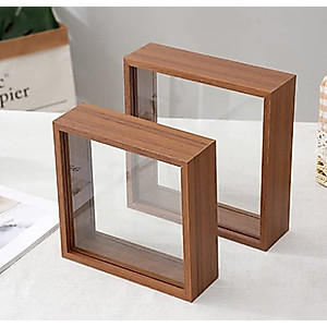 Cumuiu Shadow Box Frame Display Dried Flowers Frame Double Sided Plant Specimen Frame for Pressed Flowers Dried Leaf (6" x 8")