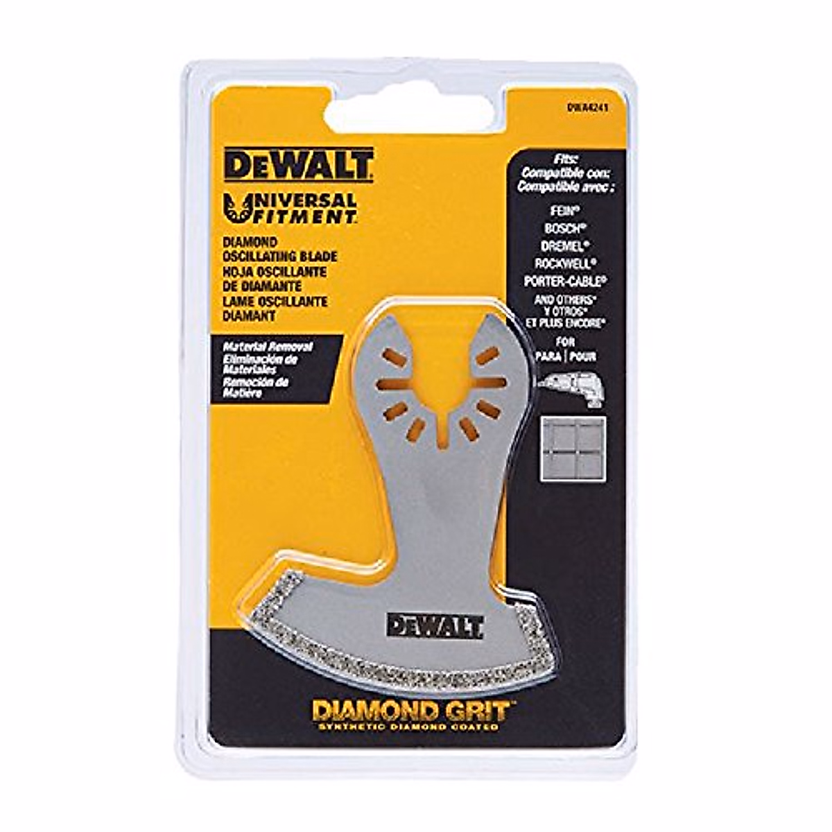 DEWALT Oscillating Tool Blade, Swing Blade, Diamond Grit (DWA4241)