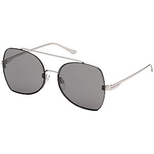Tom Ford Scout TF 656 16A Silver Metal Pilot Sunglasses Grey Lens
