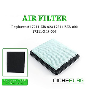 NICHEFLAG 06720-V10-030 Rubber Auger Kit Replaces Honda HS520 Paddles, Honda HS720 Paddles, Honda HS520 Parts, Honda HS720 Parts with 22431-V10-013 V-Belt