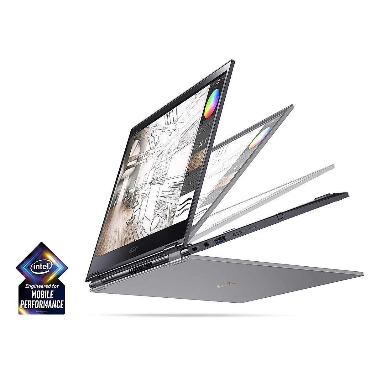 acer Spin 5 13.3" FHD Touch Screen 2-in-1 Laptop with Intel Quad Core i7-8565U Processor up to 4.60 GHz, 16GB Memory, 512GB SSD, Backlit Keyboard, and Rechargeable Active Stylus Included