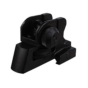 Green Blob Outdoors Match Grade Detachable Rear Sight with Full Range Windage and Elevation Adjustment, Matte Black