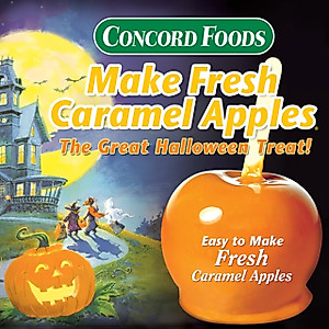 Concord Foods Caramel Apple Kit: Fall Favorite Treat - Indulge in Chewy Caramel Apples! Makes 10 Caramel Apples per Box, 5 oz (Pack of 2)