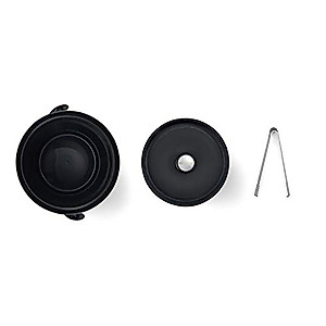 Houdini Bucket with Tongs Ice Accessory, 4 quart, STAINLESS