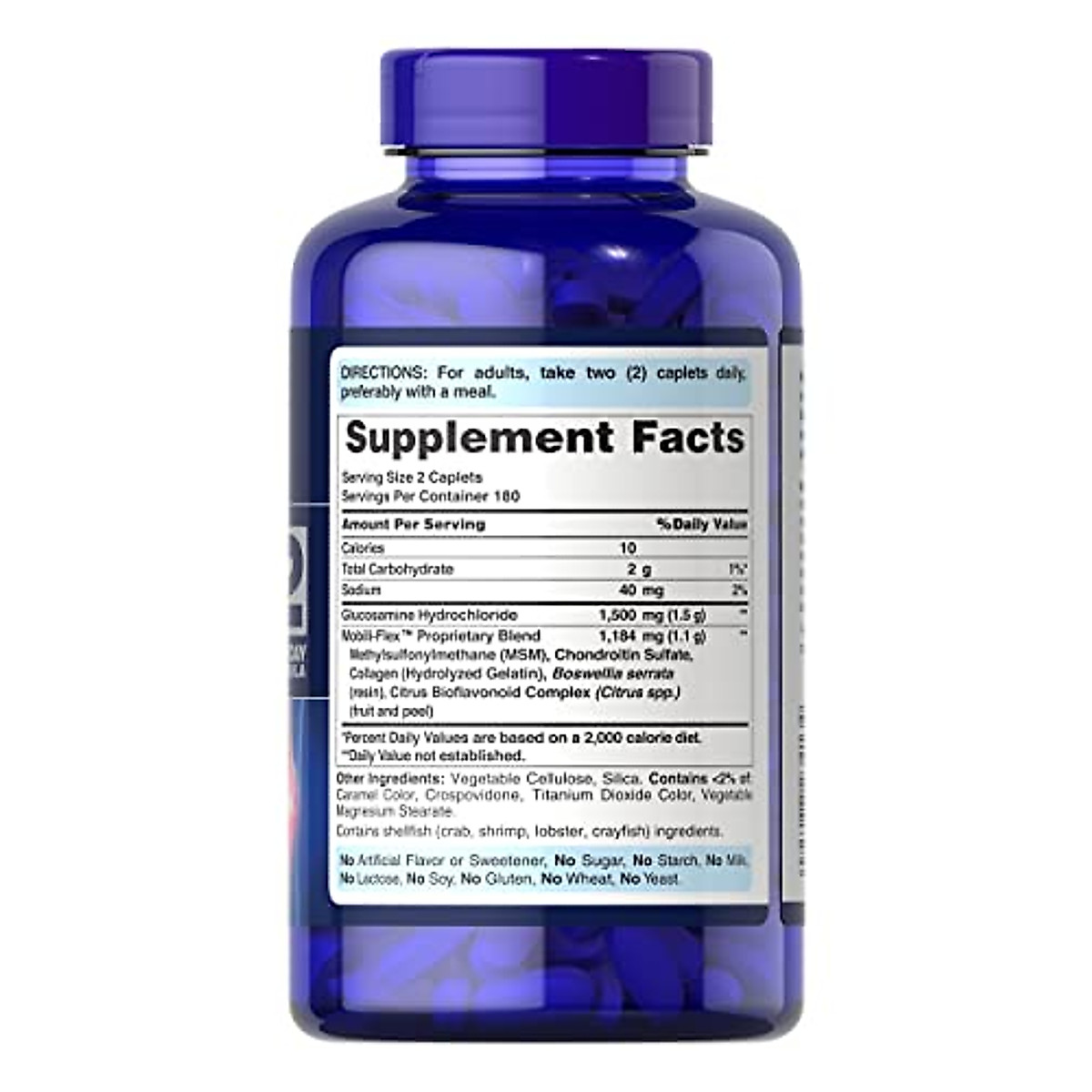 Puritan's Pride Triple Strength Glucosamine, Chondroitin & Msm Joint Soother, 360 Count (Pack of 2), Total 720 Count