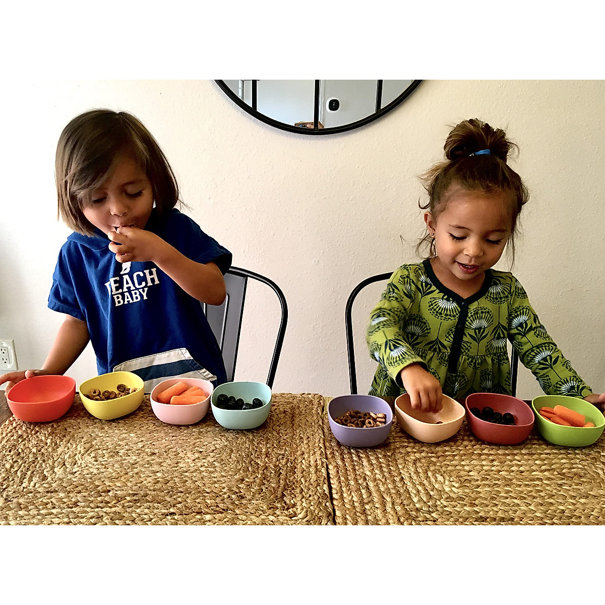 Mini bowls 8 piece set bamboo fiber snack bowls dipping sauces dessert bowls small bowls tiny bowl set