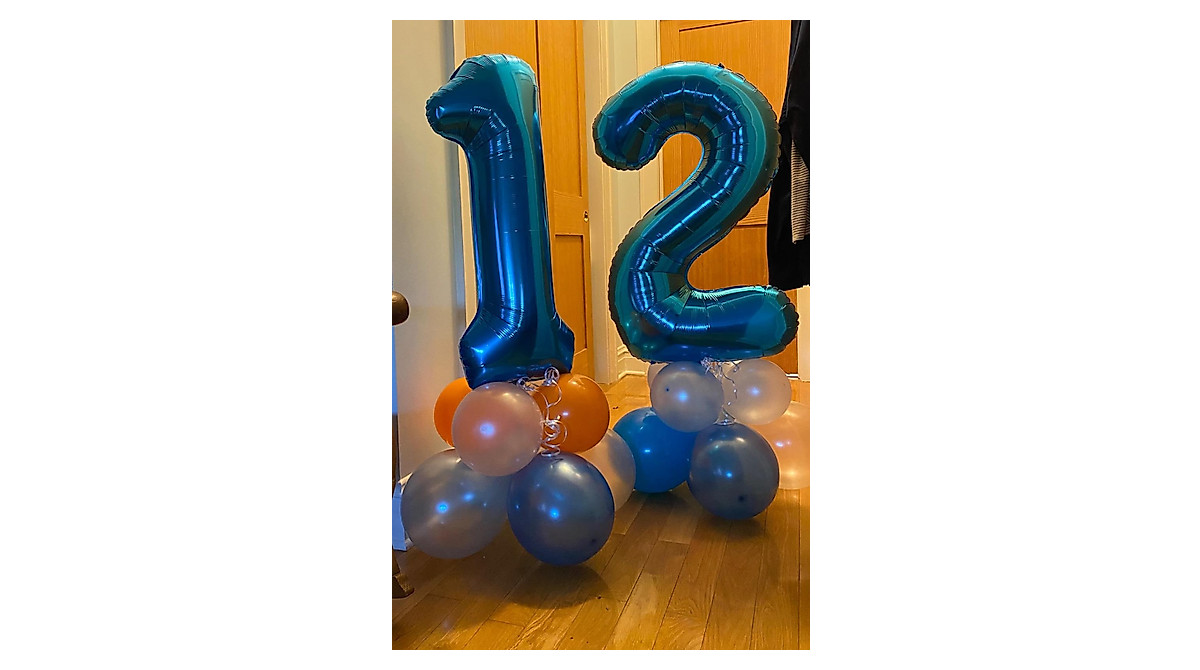 40 Inch Navy Blue Number Balloon for Birthdays