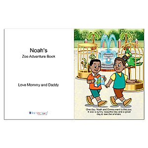 Personalized African American Children’s Zoo Adventure Book – Customize with Child’s Name, Hair Color, Gender, and Ethnicity | 28-Page 8.5” x 11” Paperback by First Time Books