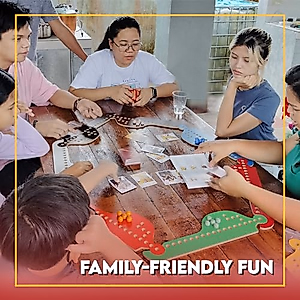 Nerkin Games Rolling Jokers Board Game, Fun Twist on The Vintage Jokers and Marbles Game, Game for Family Game Night for Large Groups