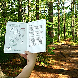 Elan Publishing Company Indestructible Field Notebook/Journal - 5"x8" - Kraft Cover - Lined Memo Book - Pack of 3