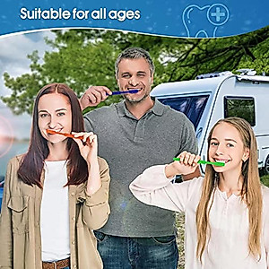 Prepasted Toothbrush Individually Wrapped - Disposable Pre-pasted Toothbrushes, Toothpaste Integrated In Toothbrushes, Soft Medium Bristles Travel Airbnb Tooth Brush, 4 Colors Adult Bulk Mint (72 Pcs)