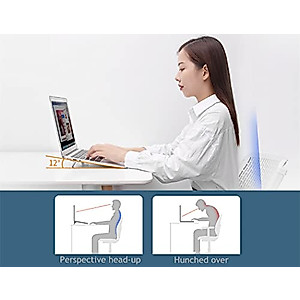 Portable Keyboard Riser, Mini Invisible Laptop Stand for Desk Computer Keyboard MacBook Notebook Stand Riser Aluminum (2PCS) (Silver)