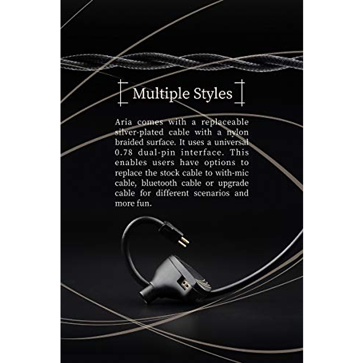 Moondrop Aria High Performance LCP Diaphragm Dynamic Driver IEMs in-Ear Earphone