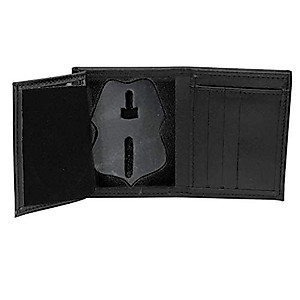 Baltimore Police Recessed Badge Wallet (Cutout PF135, 3.35 inches tall)