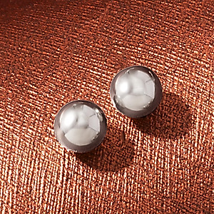 Ross-Simons 14kt White Gold Ball Stud Earrings